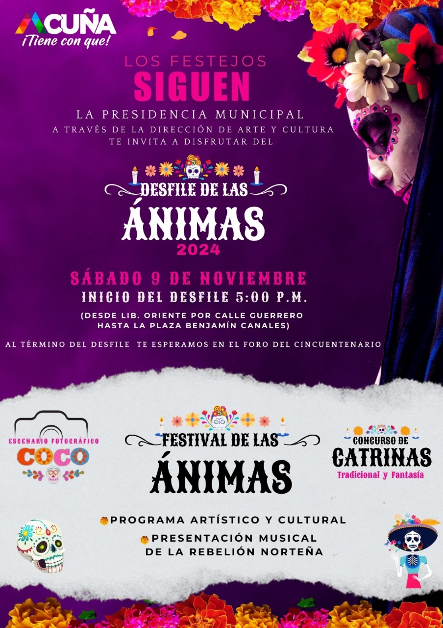 LOS FESTEJOS SIGUEN: SÁBADO 9 DE NOVIEMBRE CON EL DESFILE DE LAS ÁNIMAS ...
